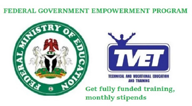 Federal Government tvet Empowerment program – Apply Now